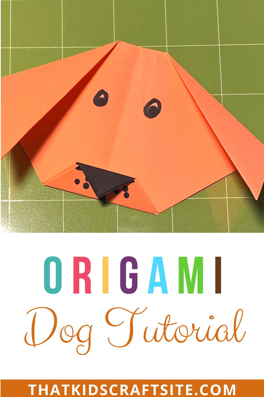 Origami Dog Tutorial - That Kids' Craft Site