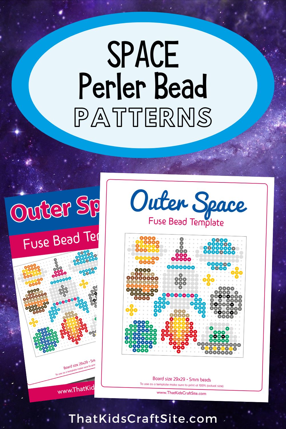 Space Perler Bead Patterns - That Kids' Craft Site