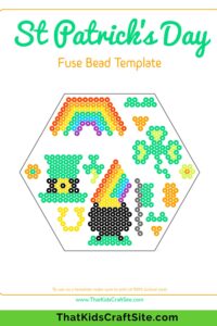 St. Patrick's Day Perler Bead Patterns - That Kids' Craft Site
