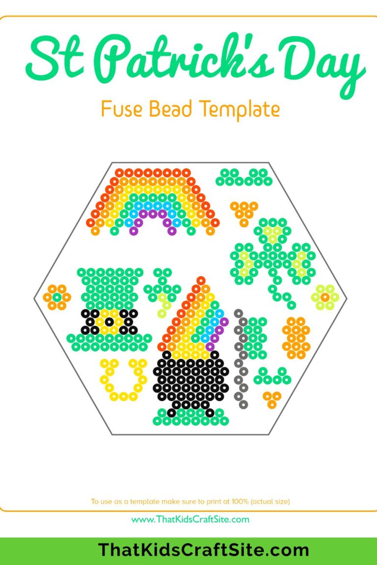 St. Patrick's Day Perler Bead Patterns - That Kids' Craft Site