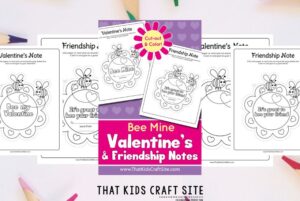 Valentine's Day Printable Notes - That Kids' Craft Site