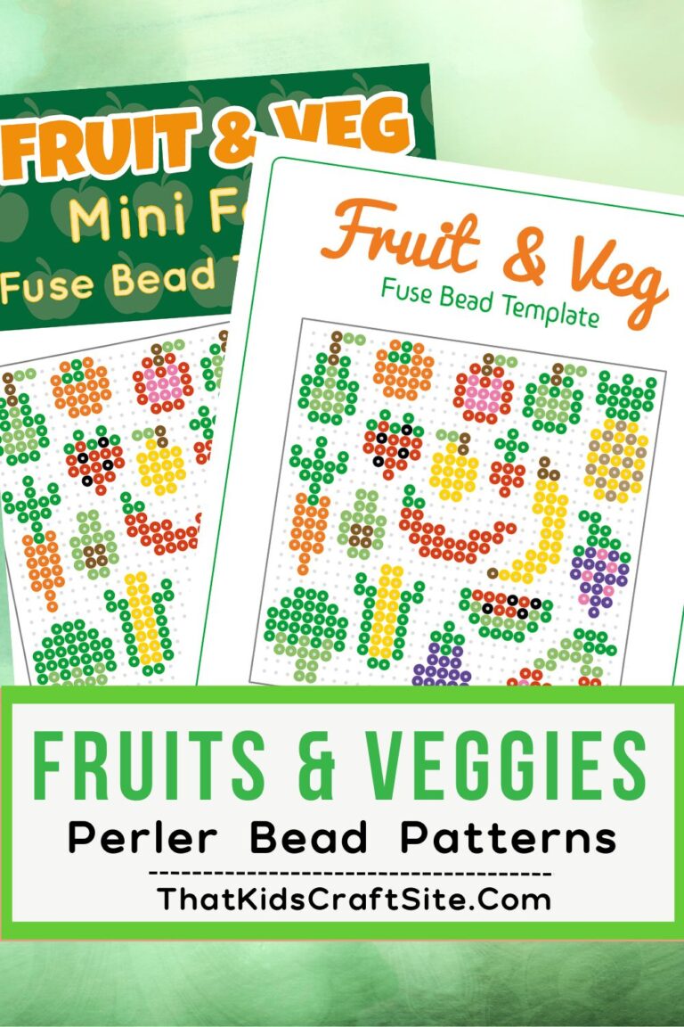 Fruits and Veggies Perler Bead Patterns - That Kids' Craft Site