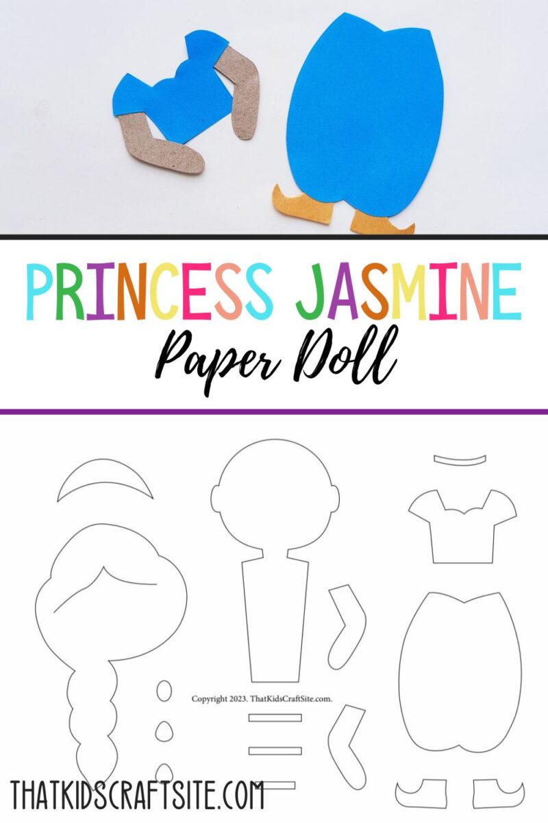 Princess Jasmine Paper Doll - That Kids' Craft Site