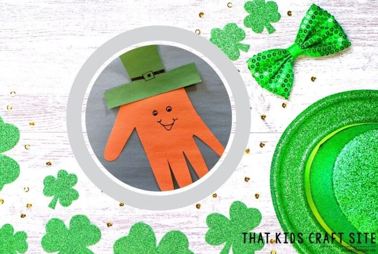 Leprechaun Handprint Craft - That Kids' Craft Site