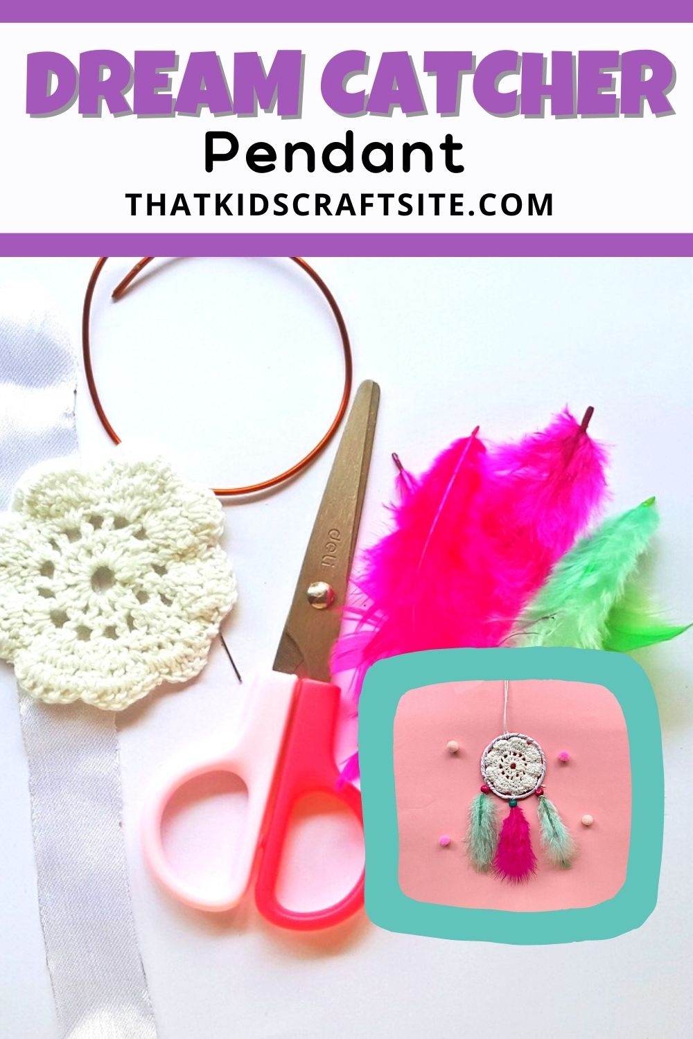 Dream Catcher Pendant - That Kids' Craft Site