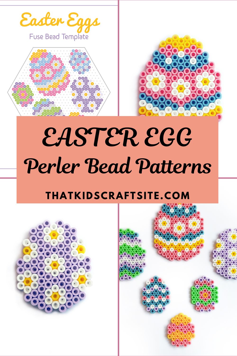 Easter Egg Perler Bead Patterns - That Kids' Craft Site