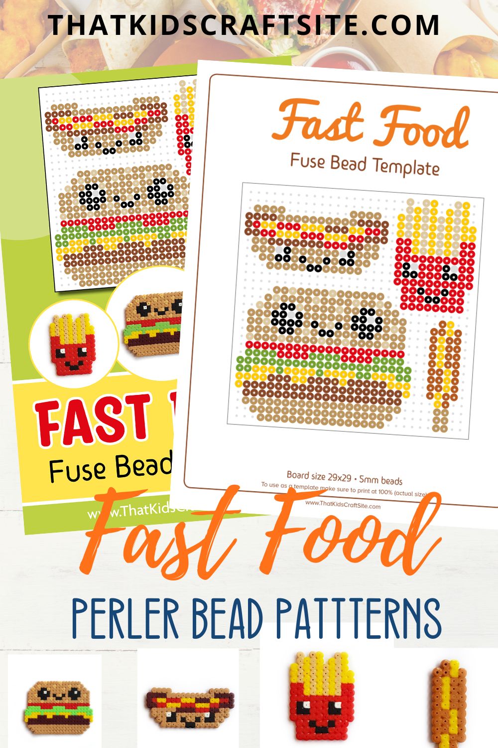 Fast Food Perler Bead Patterns - That Kids' Craft Site