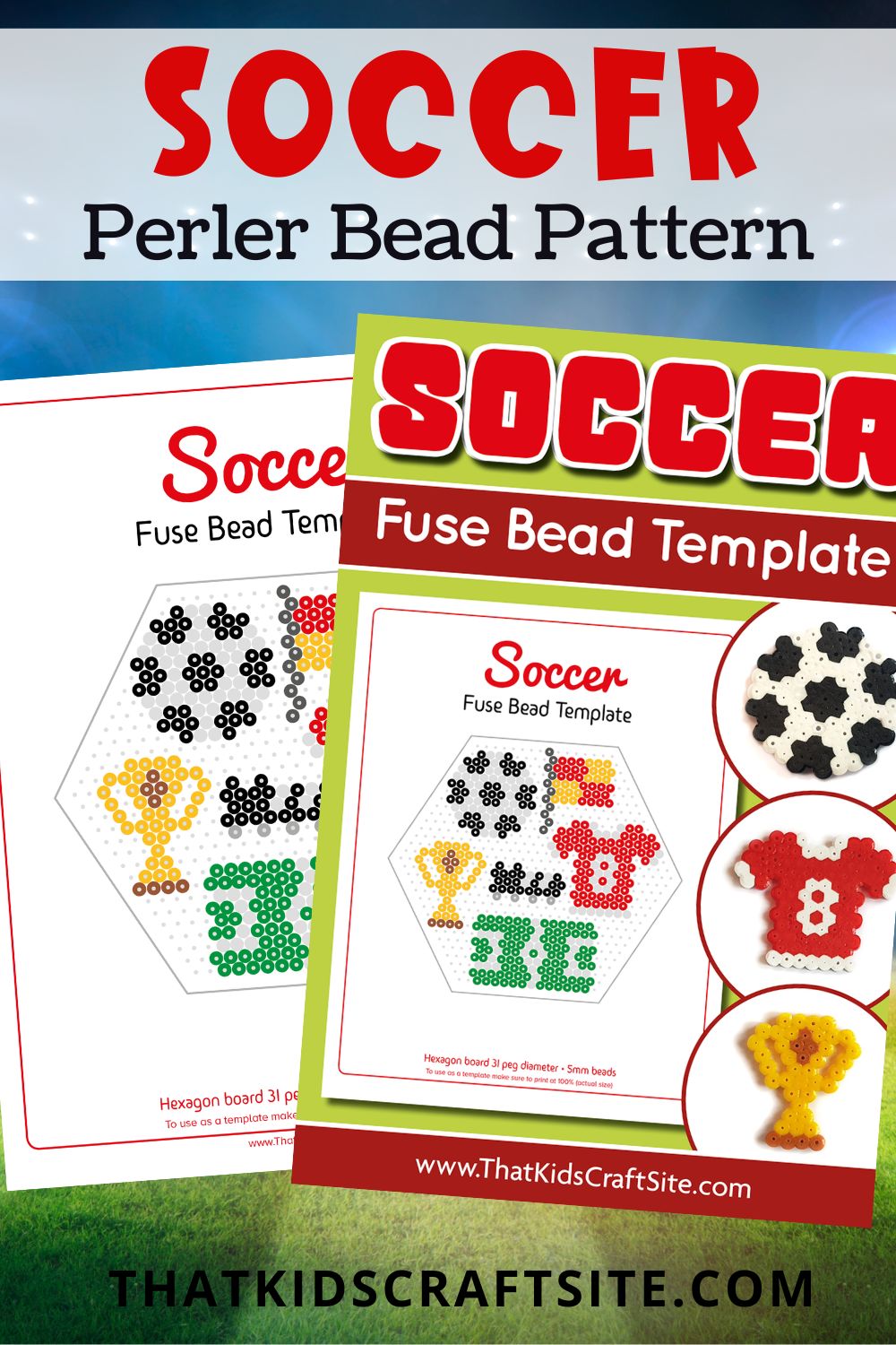 Soccer Perler Bead Patterns - That Kids' Craft Site