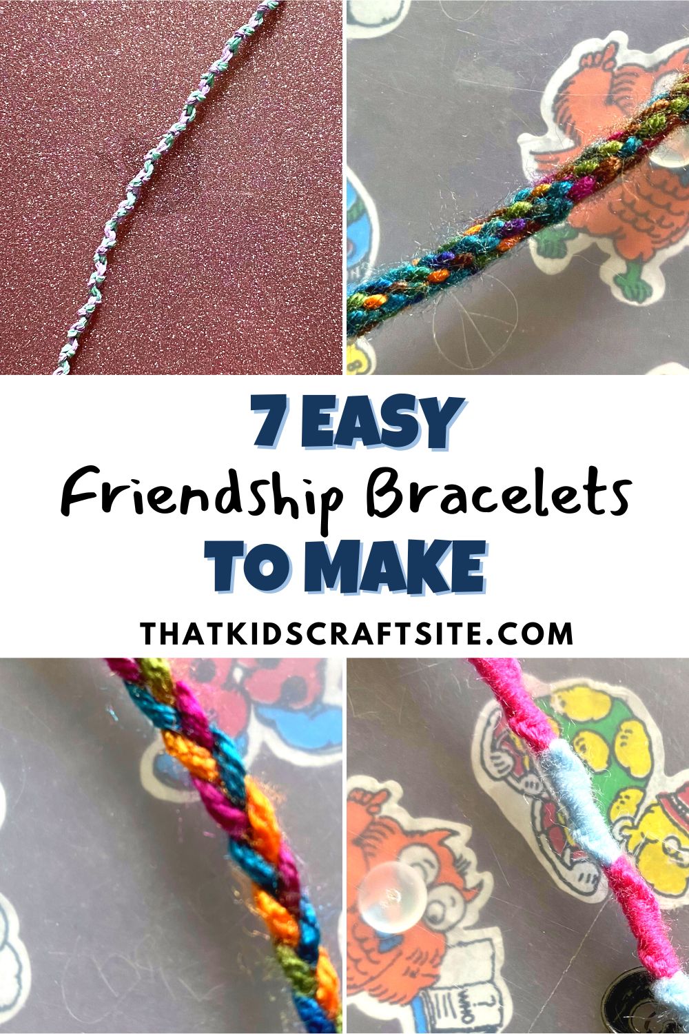 7 Easy Friendship Bracelets to Make - That Kids' Craft Site