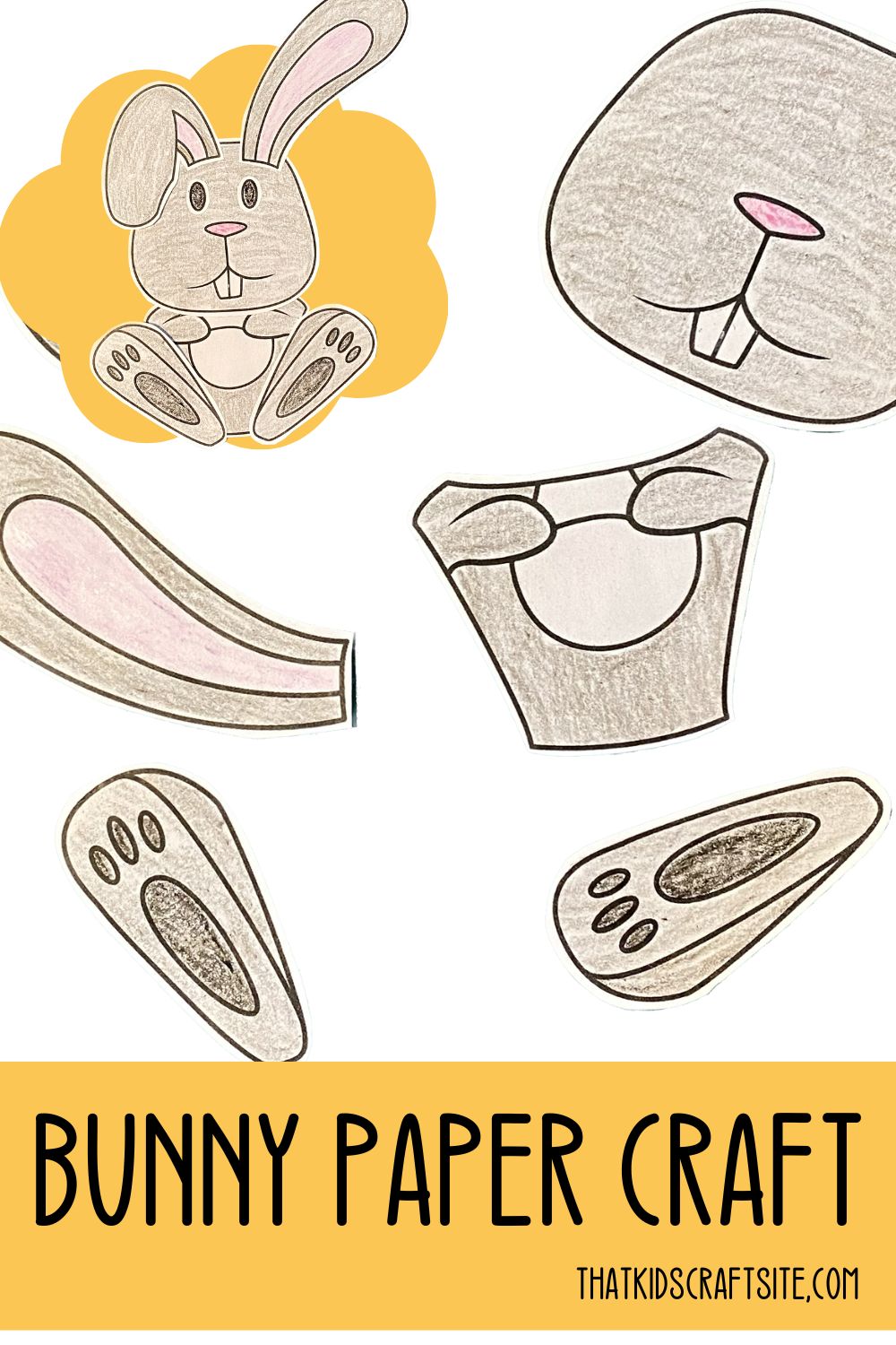 Bunny Paper Craft - That Kids' Craft Site