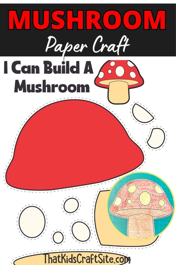 Mushroom Paper Craft - That Kids' Craft Site