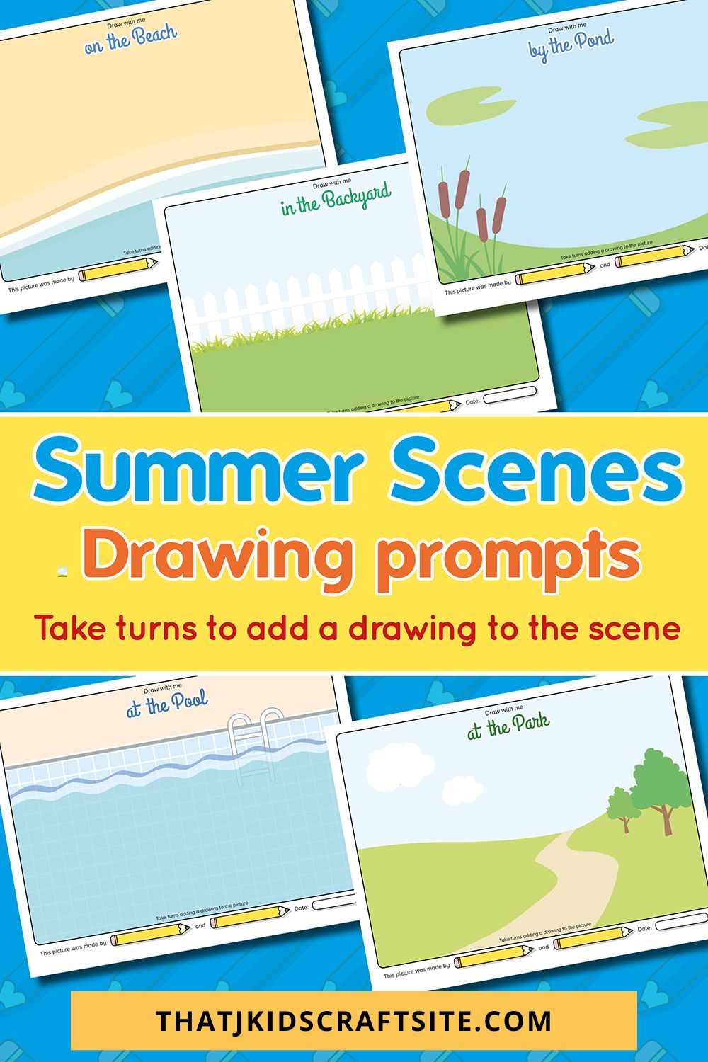 Summer Drawing Prompts for Kids - That Kids' Craft Site