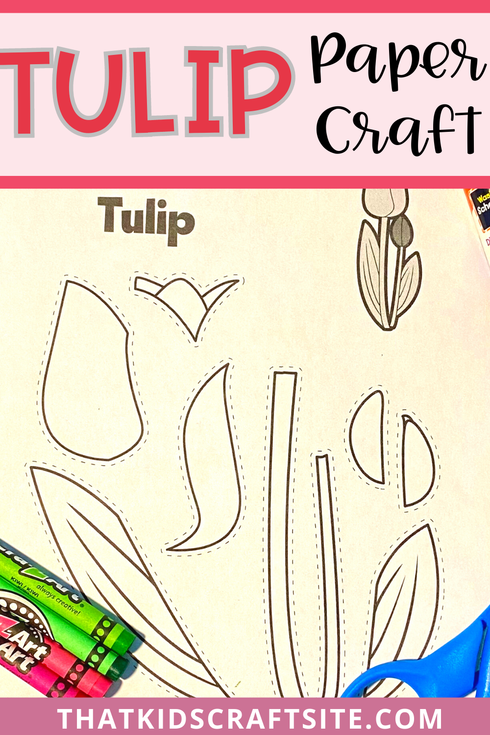 Tulip Paper Craft - That Kids' Craft Site