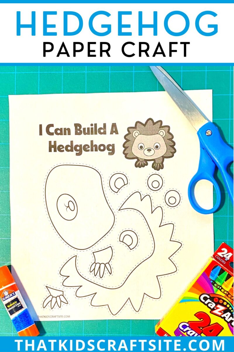 Hedgehog Paper Craft - That Kids' Craft Site