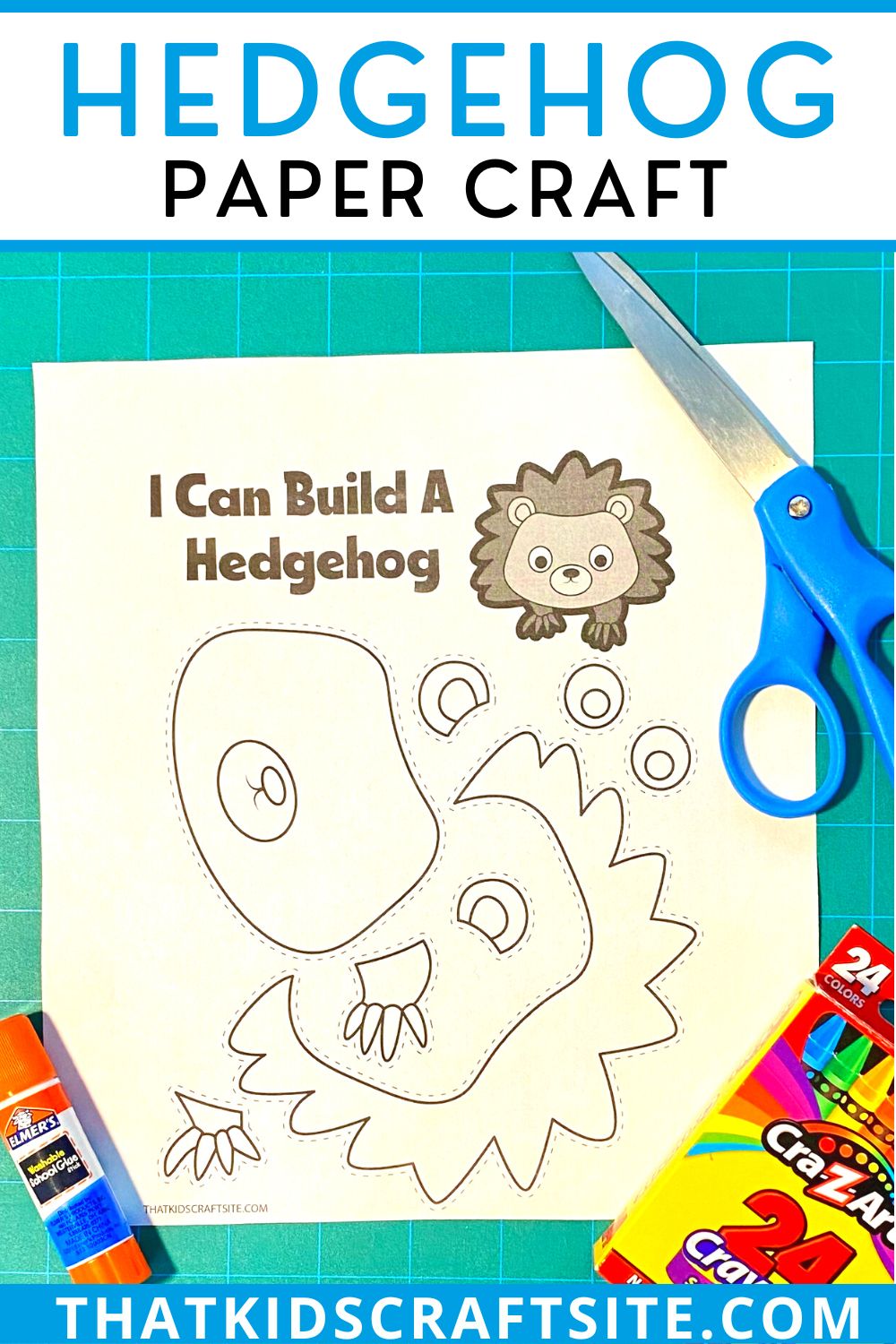 Hedgehog Paper Craft - That Kids' Craft Site