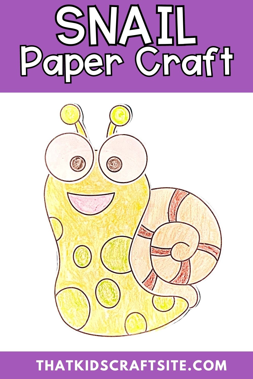 Snail Paper Craft - That Kids' Craft Site
