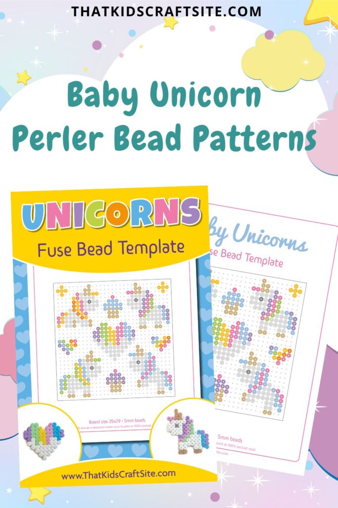 Baby Unicorn Perler Bead Patterns - That Kids' Craft Site