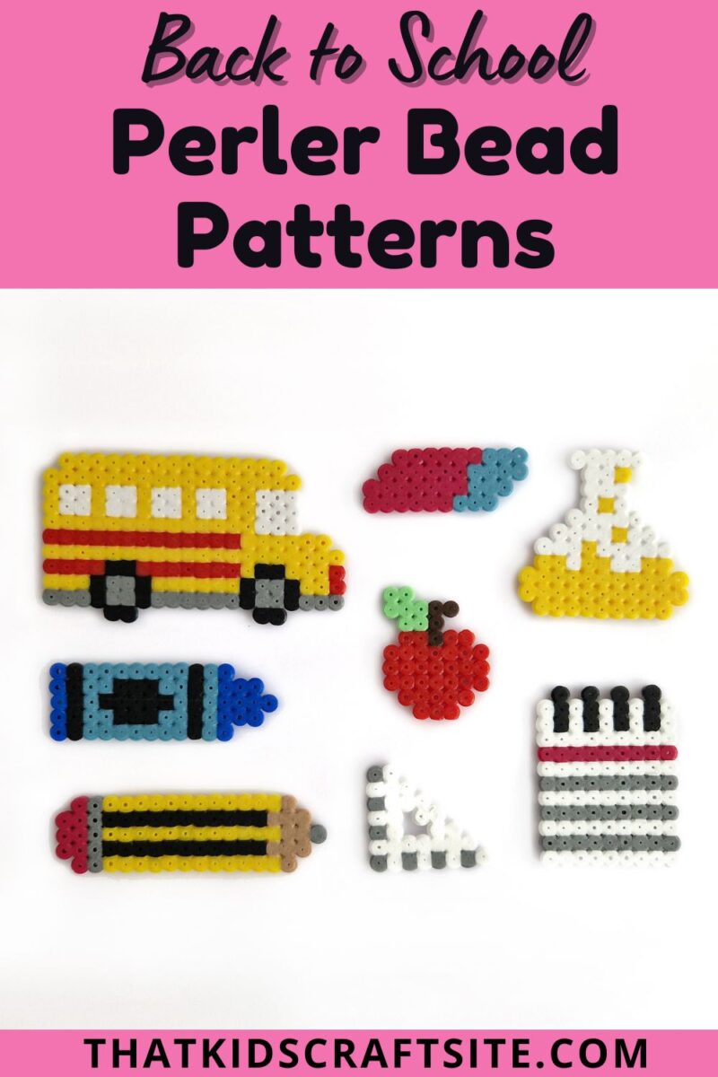 Back to School Perler Bead Patterns - That Kids' Craft Site
