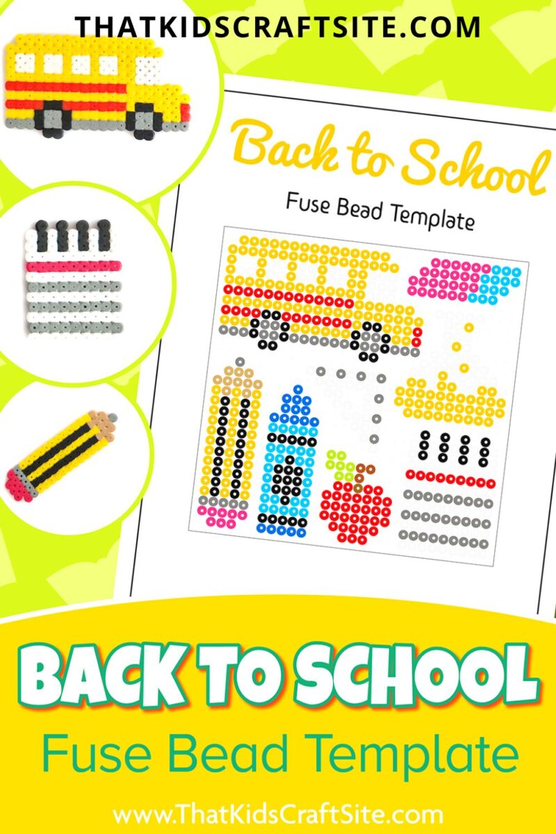 Back to School Perler Bead Patterns - That Kids' Craft Site