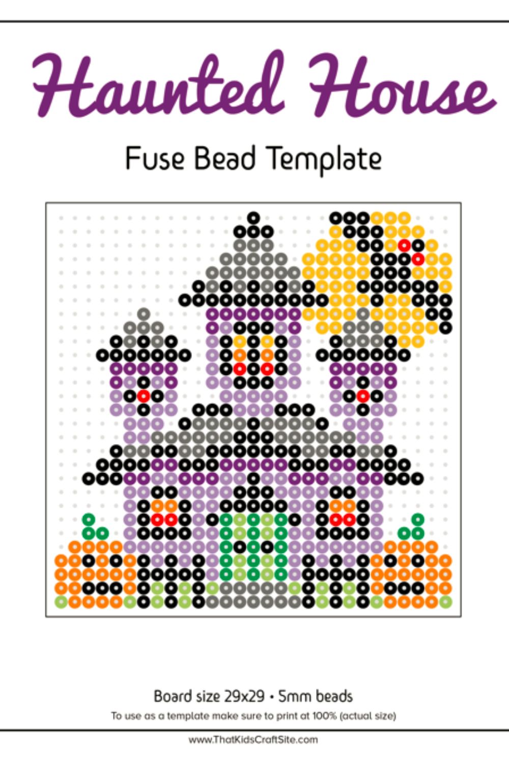 Haunted House Halloween Perler Bead Pattern