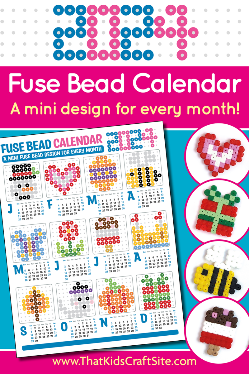 2024 Perler Bead Challenge Calendar Activity - That Kids' Craft Site