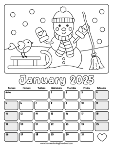 2025 Coloring Calendar: A Creative Way to Celebrate Each Month - That ...