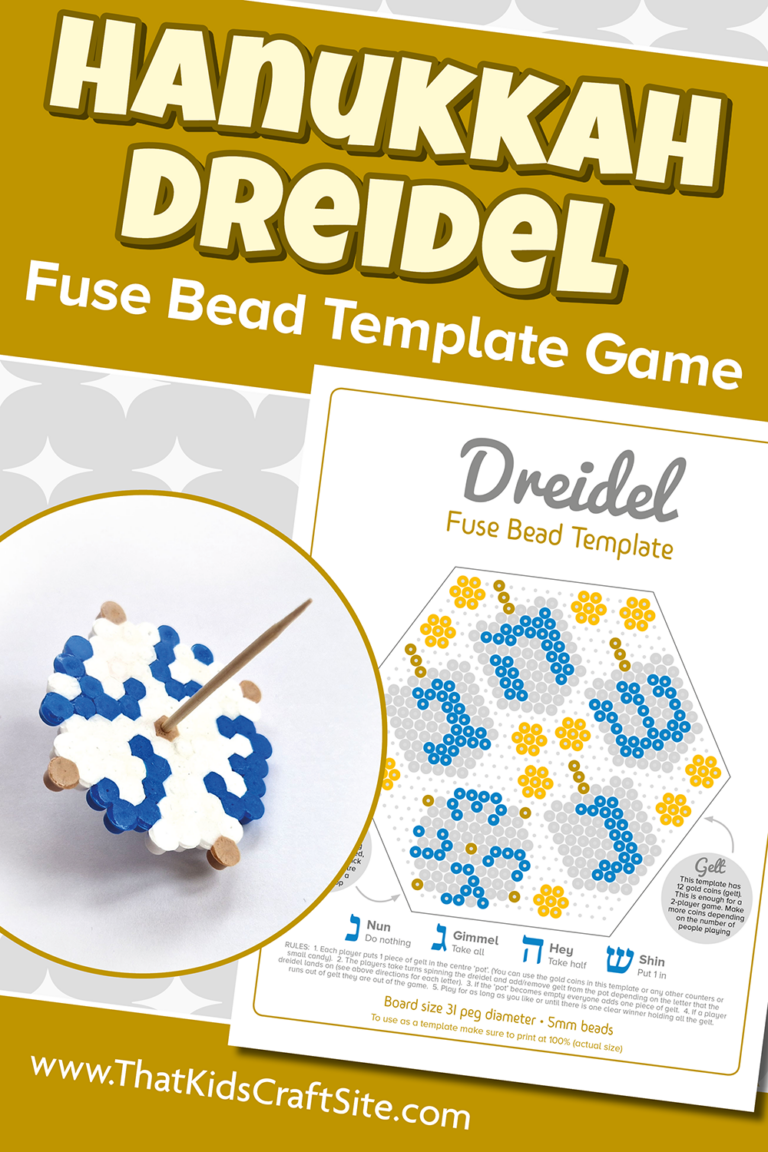 Dreidel Craft: A Fuse Bead Craft for Kids - That Kids' Craft Site